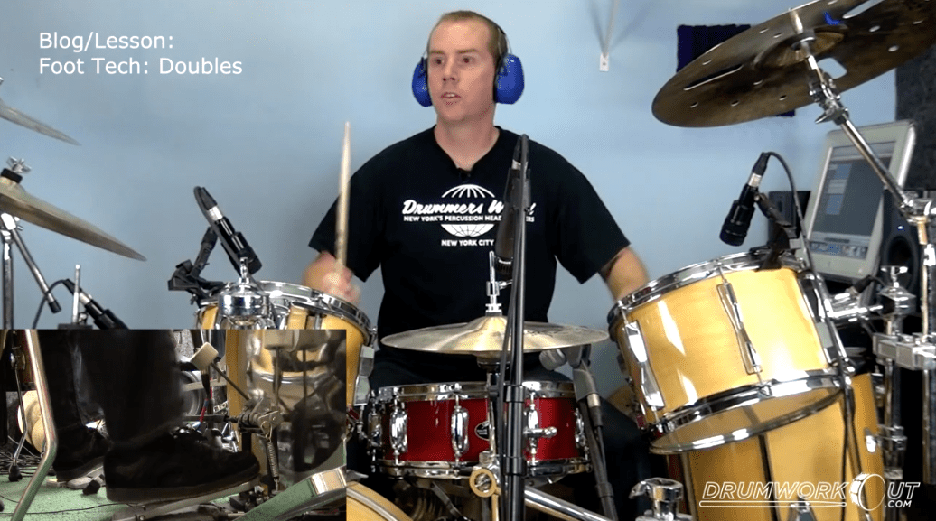 Foot Pedal Doubles | Bill Bachman's Drumworkout.com - Drum Lessons and ...